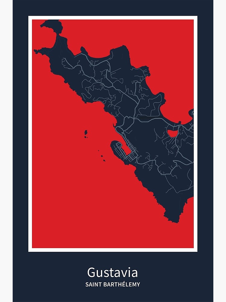 "Gustavia Map Print, Gustavia Map Poster, Gustavia Map Wall Art ...