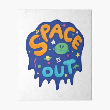 "space out ! aesthetic drippy space design" Art Board Print for Sale by ...