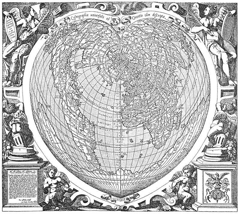 "World Map 1566" by VintageLevel | Redbubble