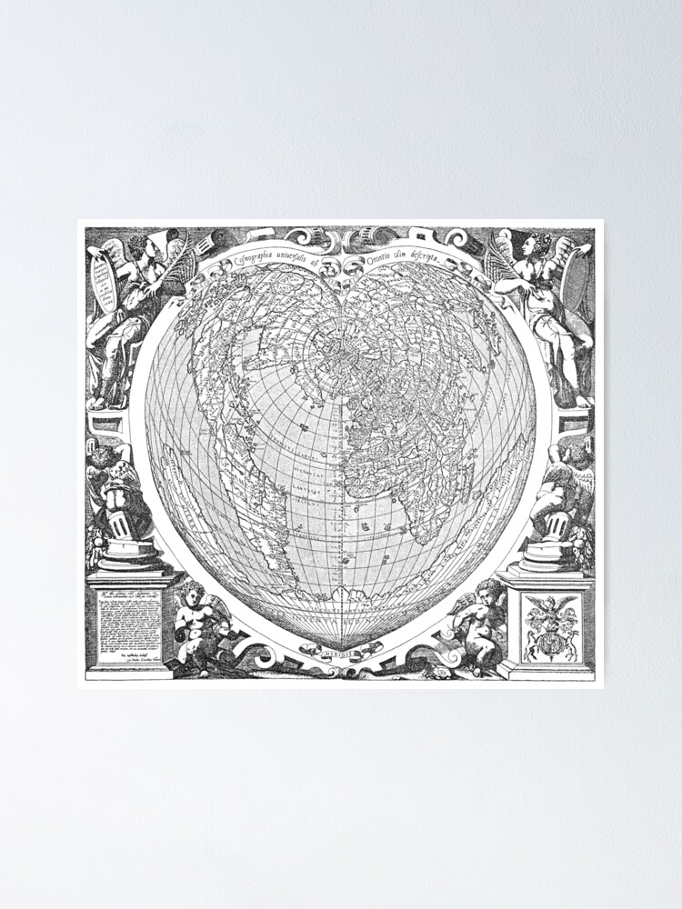 "World Map 1566" Poster by VintageLevel | Redbubble