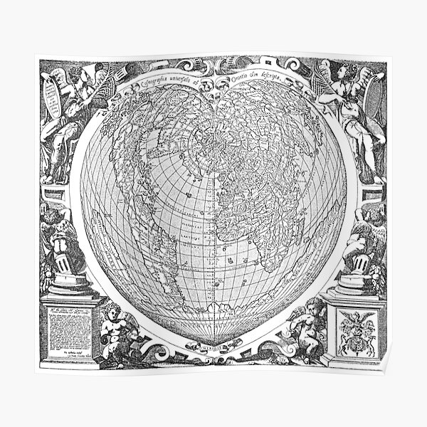 "World Map 1566" Poster by VintageLevel | Redbubble
