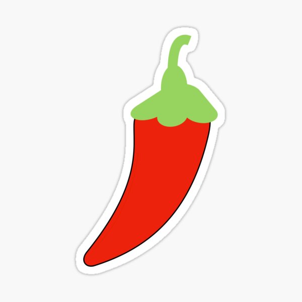 "Chili pepper" Sticker by scarsdesigns | Redbubble