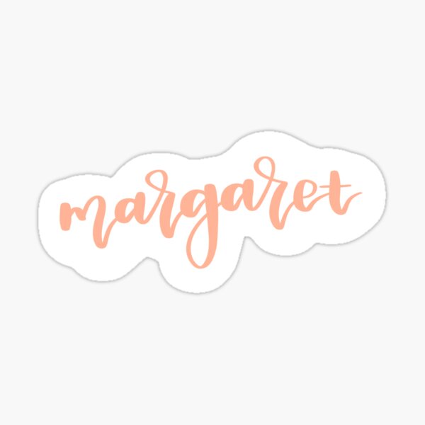 "Margaret" Sticker for Sale by ayemelung | Redbubble