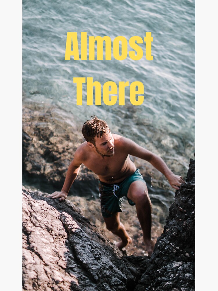 "Rock Climbing - Almost there" Sticker for Sale by millie-vanilli ...