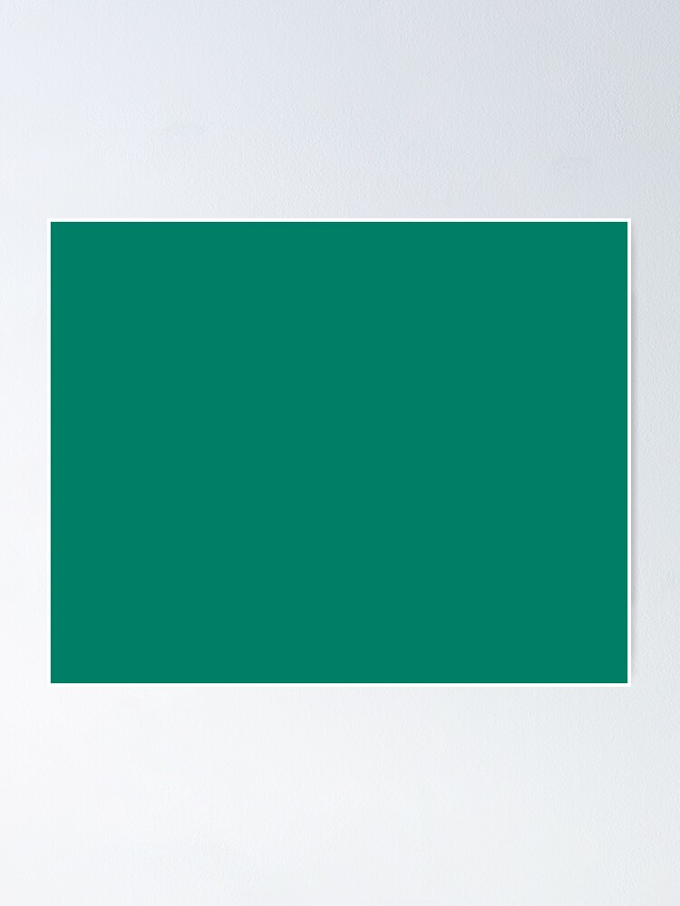 "Generic Viridian ( Color )" Poster by FiveRedBats | Redbubble