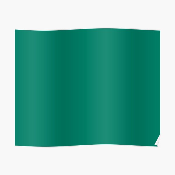 "Generic Viridian ( Color )" Poster by FiveRedBats | Redbubble