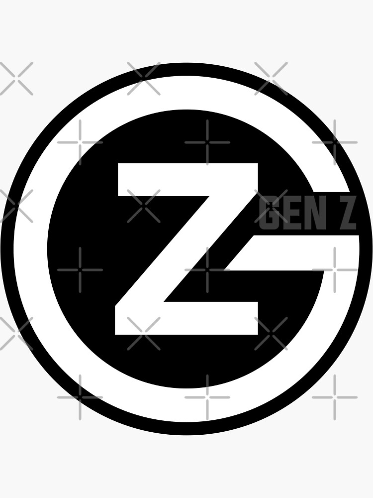 "Gen Z logo ver 2" Sticker by DzineMon | Redbubble