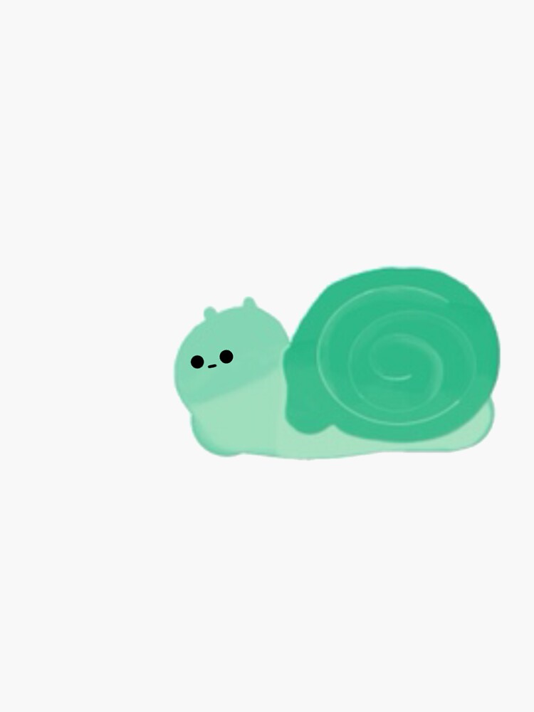 "The done Snail (mint green)" Sticker for Sale by Jojobannallama ...