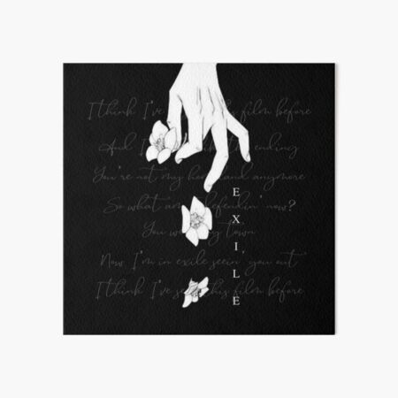 "Exile Folklore Taylor Swift Aesthetic " Art Board Print for Sale by ...