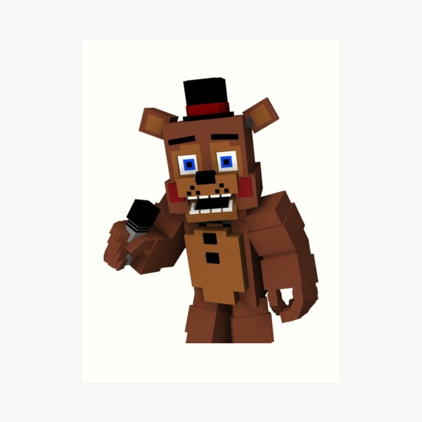"Five Nights At Freddy's - Minecraft Freddy" Art Print for Sale by ...