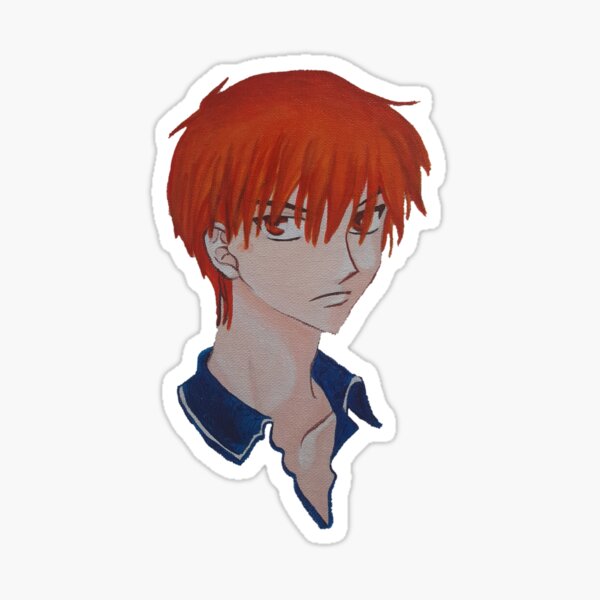 "Kyo Sohma cute Anime boy painting" Sticker for Sale by kawaicherrypi ...