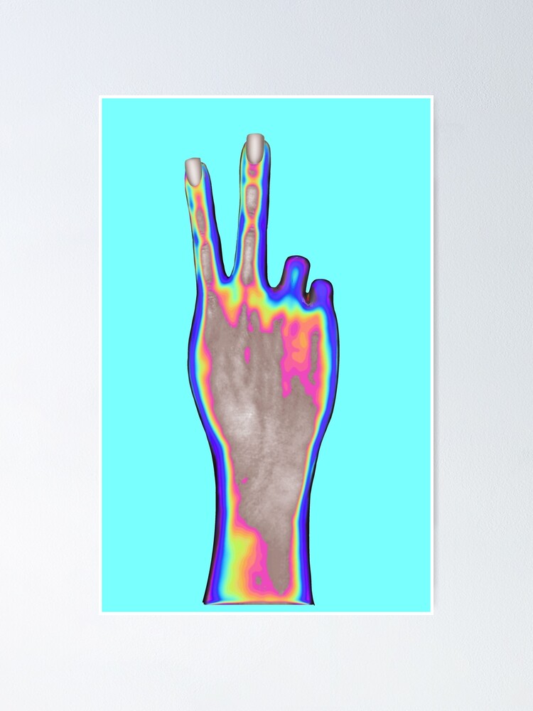 "Holographic Backhand" Poster for Sale by dinaaaaaah | Redbubble