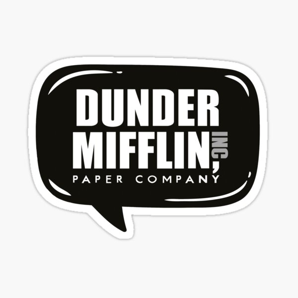 "The office dunder mifflin paper company michael scott dwight" Sticker ...