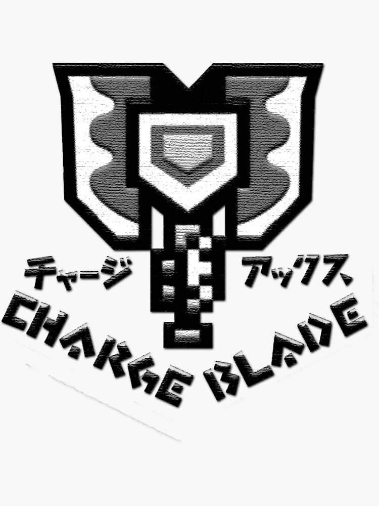 "Charge Blade - MH4U" Sticker for Sale by coolskeleton95- | Redbubble