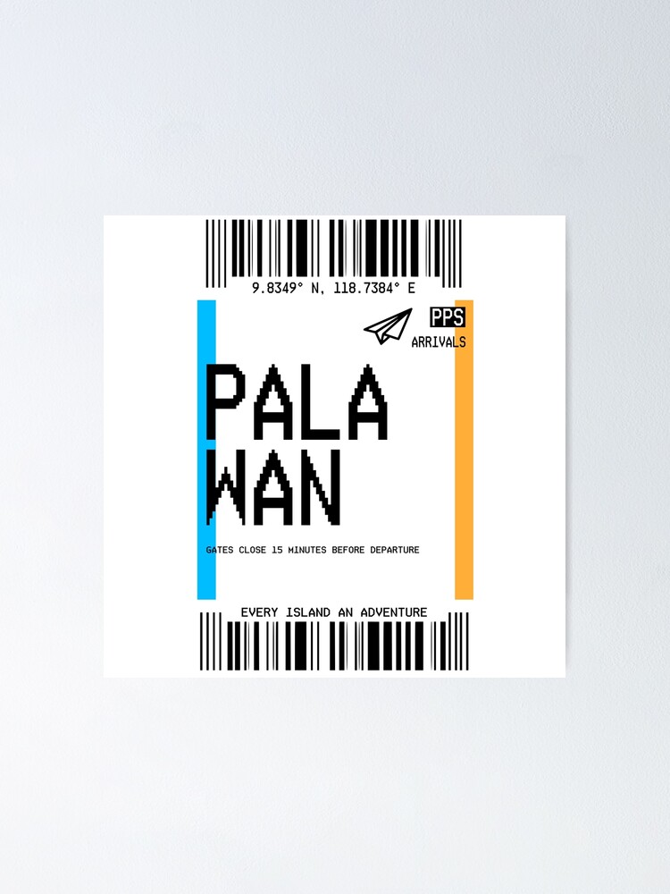 "PALAWAN PLANE TICKET FILIPINO" Poster for Sale by aydapadi | Redbubble