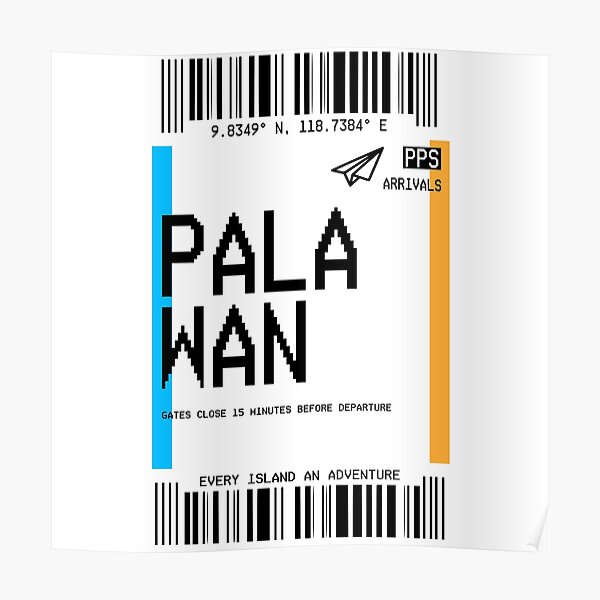 "PALAWAN PLANE TICKET FILIPINO" Poster by aydapadi | Redbubble