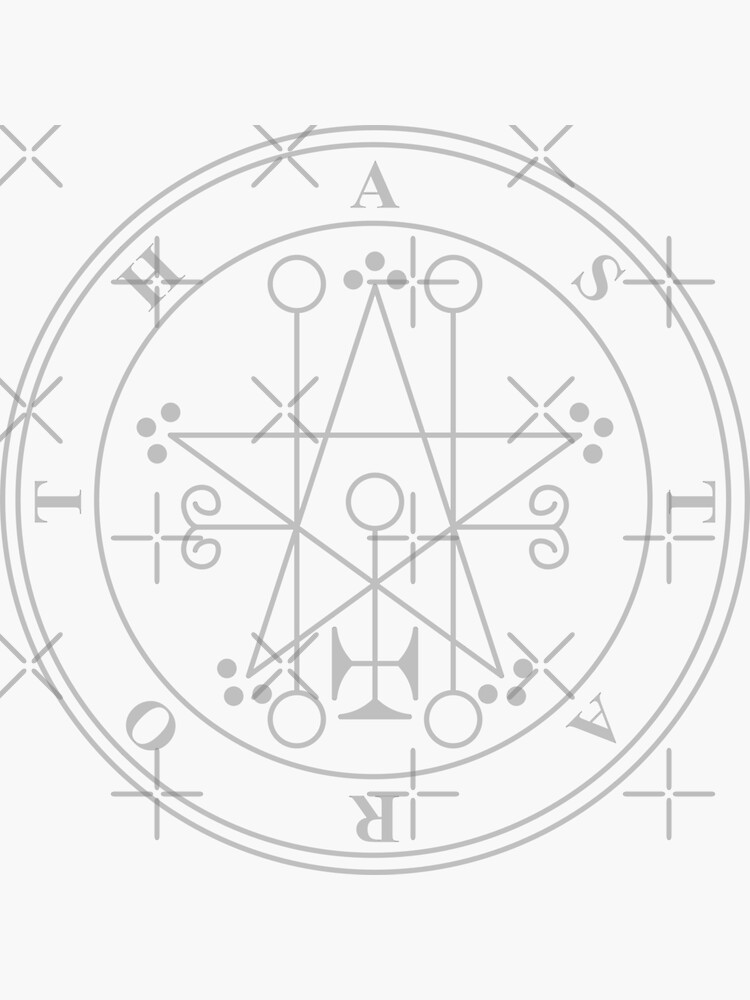 "Bright Crest (Astaroth Sigil)" Sticker for Sale by inotyler | Redbubble