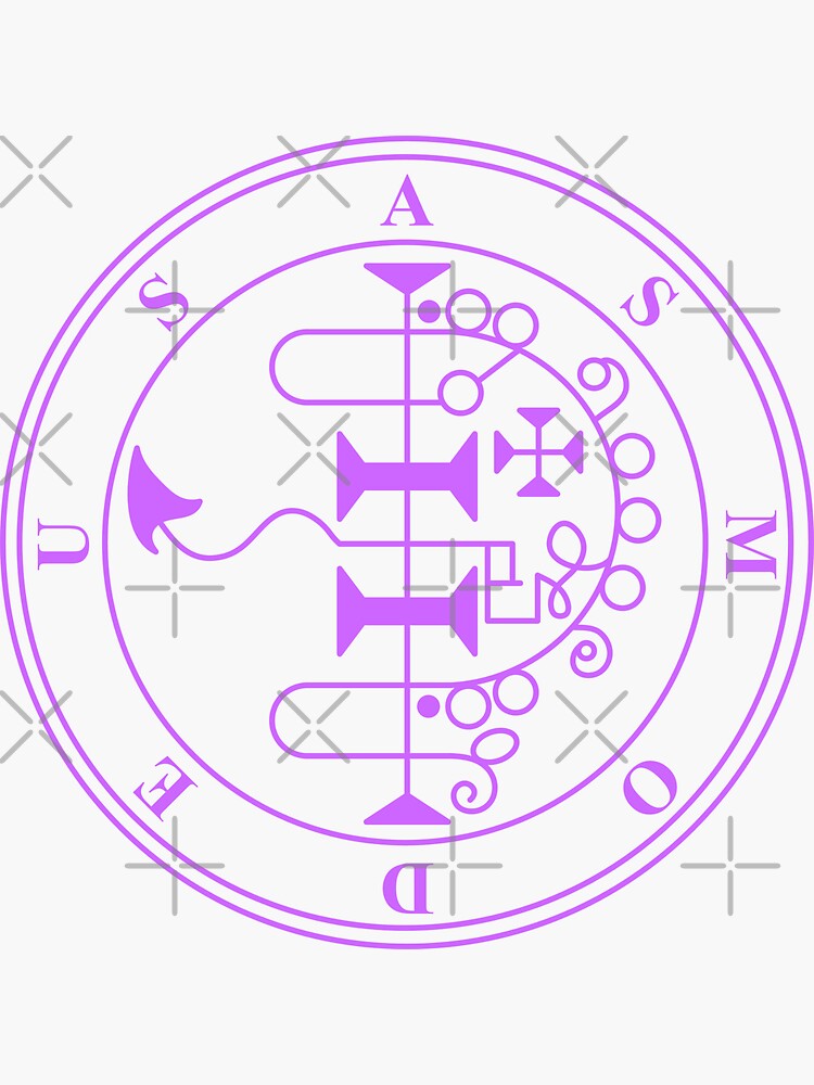 "Evil Crest (Asmodeus Sigil)" Sticker by inotyler | Redbubble