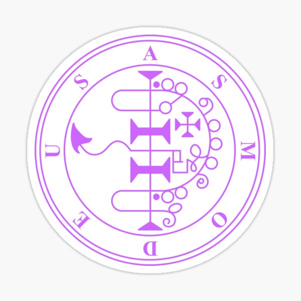 "Evil Crest (Asmodeus Sigil)" Sticker by inotyler | Redbubble