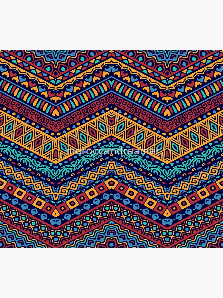"Colorful tribal patterns inspired from Africa" Poster for Sale by ...