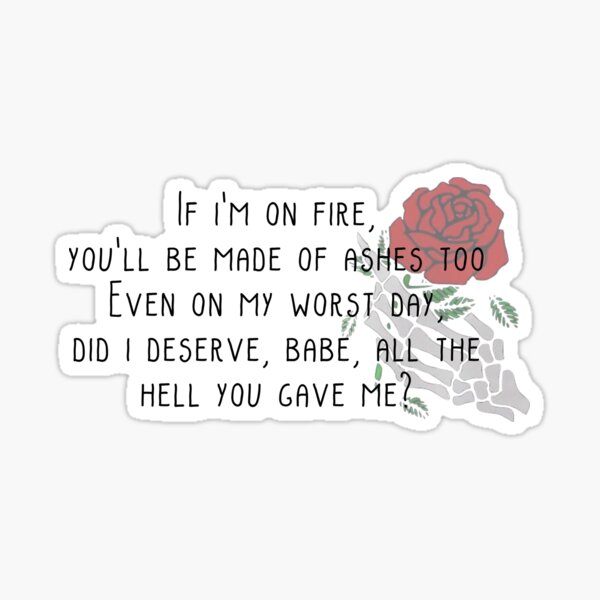 "My Tears Ricochet Folklore Taylor Swift " Sticker for Sale by Asraeyla ...