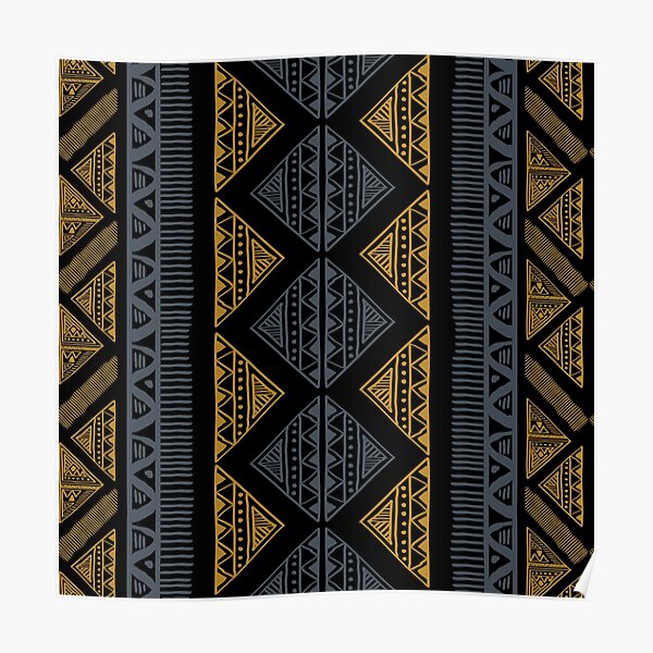 "African Tribal Pattern" Poster by SoccaTamam | Redbubble