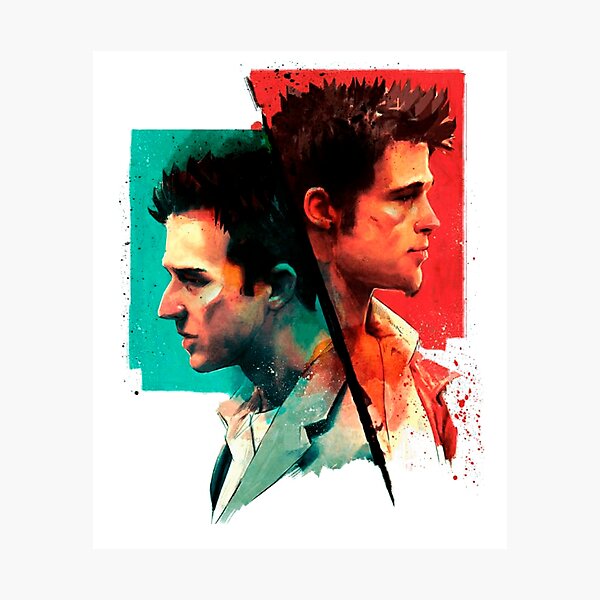 "Fight Club Drawing " Photographic Print by black-maple | Redbubble