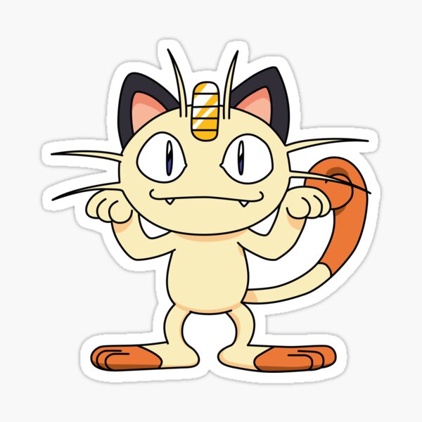 Meowth Stickers | Redbubble