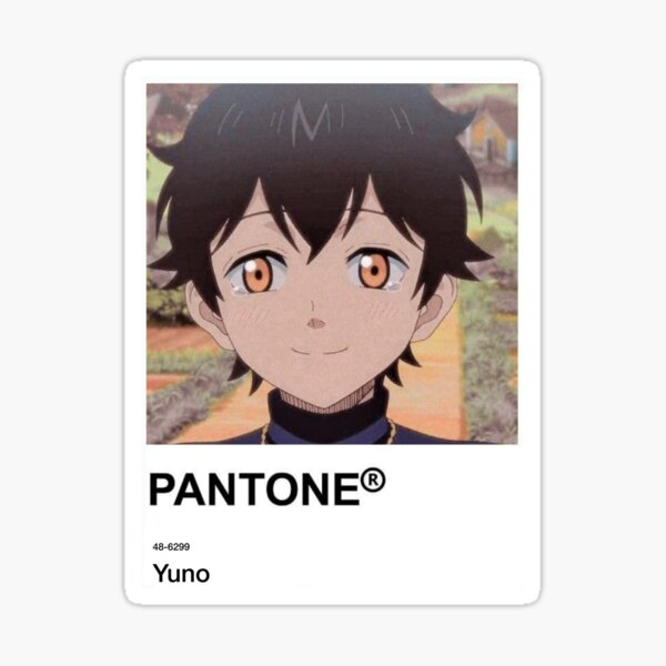 "Yuno Pantone Sticker" Sticker for Sale by AnthonySlewh | Redbubble
