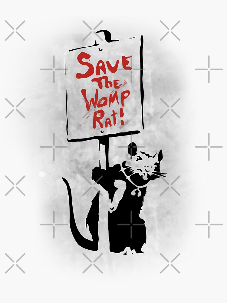 "Save the Womp Rat" Sticker for Sale by piercek26 | Redbubble