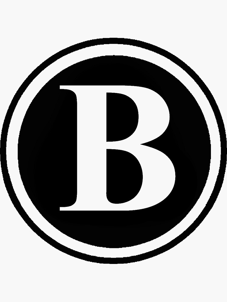 "B15" Sticker for Sale by MonogramMonkey | Redbubble