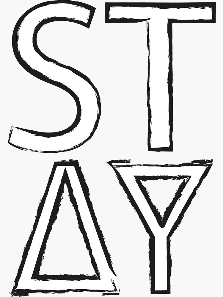 "Stay - White" Sticker by Night-Fox1 | Redbubble