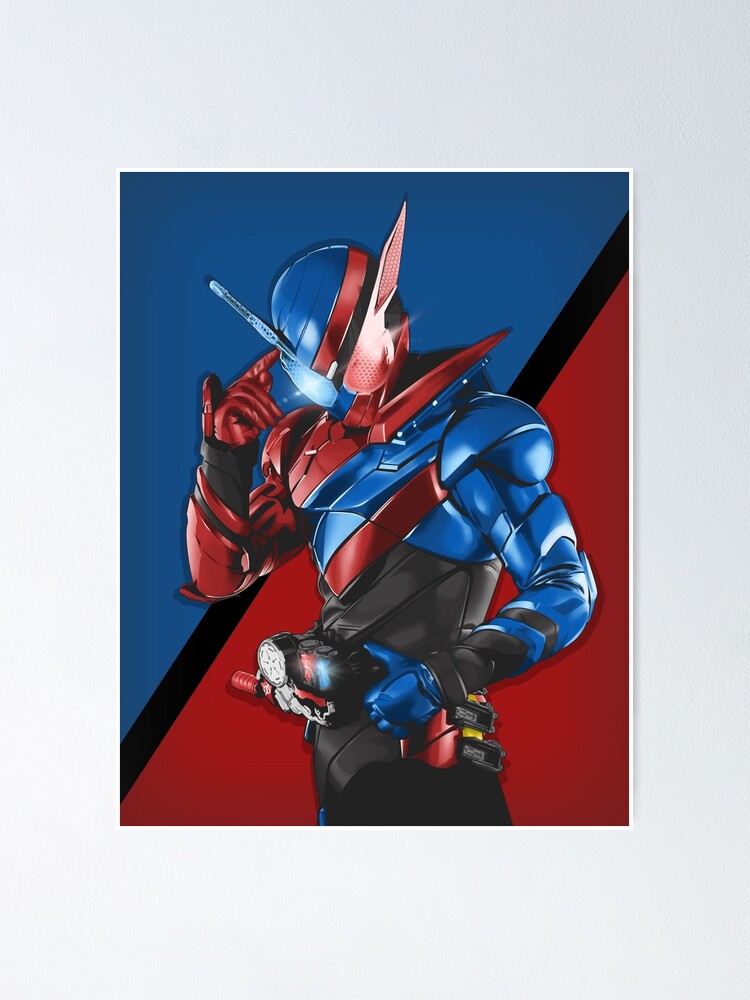 Póster «Kamen Rider Build Vector retrato ilustración» de bijuualam ...