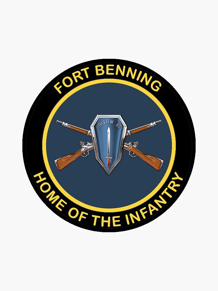 "Fort Benning - Home of the Infantry" Sticker for Sale by John Mondelli ...