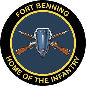 "Fort Benning - Home of the Infantry" Sticker for Sale by John Mondelli ...