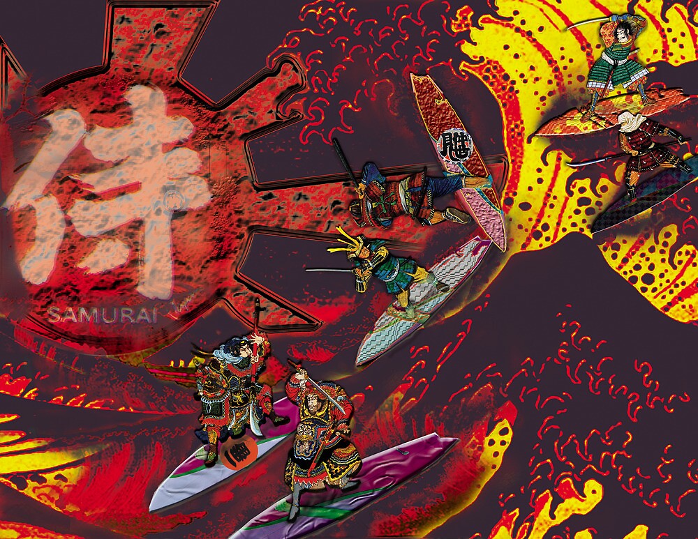 "Samurai Surf Tsunami Shogun Showdown (version Black Dragon)" by ...
