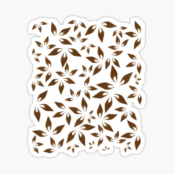 "Brown leaf" Sticker for Sale by Artpatriot | Redbubble