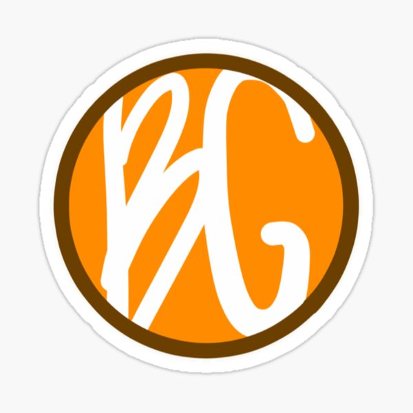 "BG" Sticker for Sale by uhitscait | Redbubble