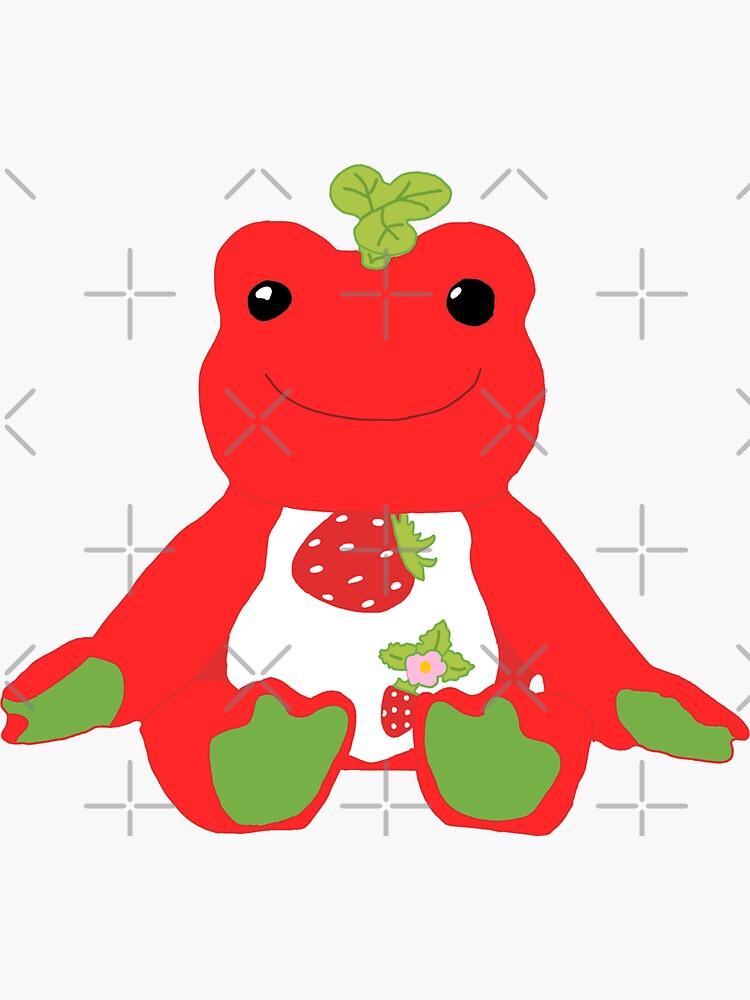 "Strawberry Frog" Sticker for Sale by IonaAppolina | Redbubble