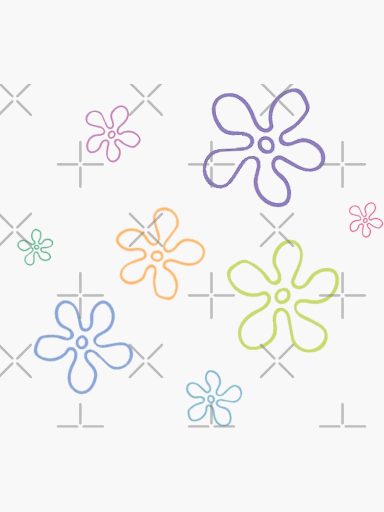 "Spongebob Flowers Pack" Sticker for Sale by HeatherLynn2 | Redbubble