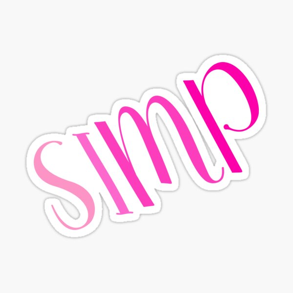 "SIMP" Sticker by mwils15 | Redbubble