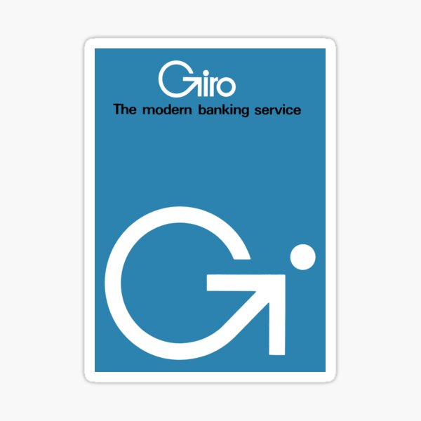 "NATIONAL GIROBANK LEAFLET" Sticker for Sale by ThrowbackAds | Redbubble