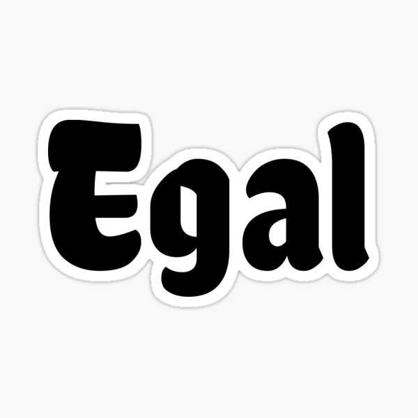 "Witziger Spruch Egal (German)" Sticker by cursotti | Redbubble