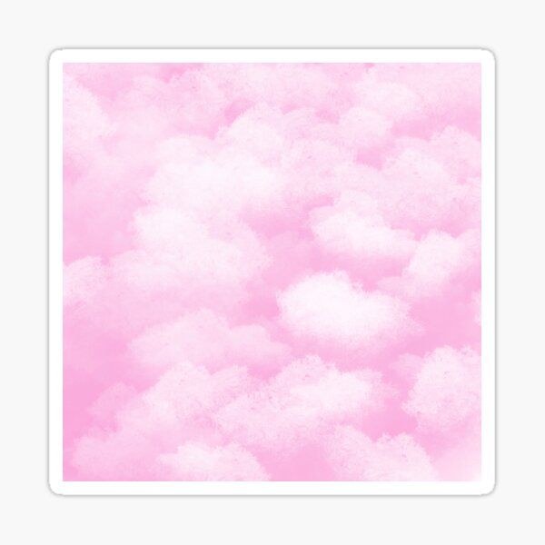 "Cute Pink Cotton Candy Clouds" Sticker by CaitlinCerys | Redbubble