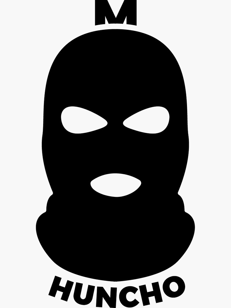 "M HUNCHO MASK" Sticker for Sale by mandemkings | Redbubble