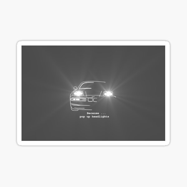 "Pop Up headlights" Sticker by Aurealis | Redbubble