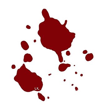 "Blood Spatter 1" Sticker for Sale by LilliStickies | Redbubble