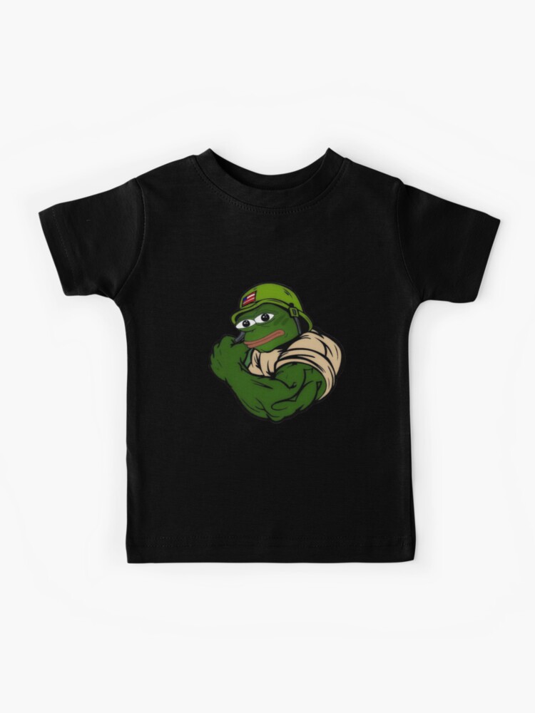 " Pepe sticker Pepe the frog military War funny meme " Kids T-Shirt for ...