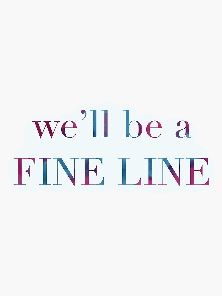 "fine line sticker" Sticker by msturm99 | Redbubble