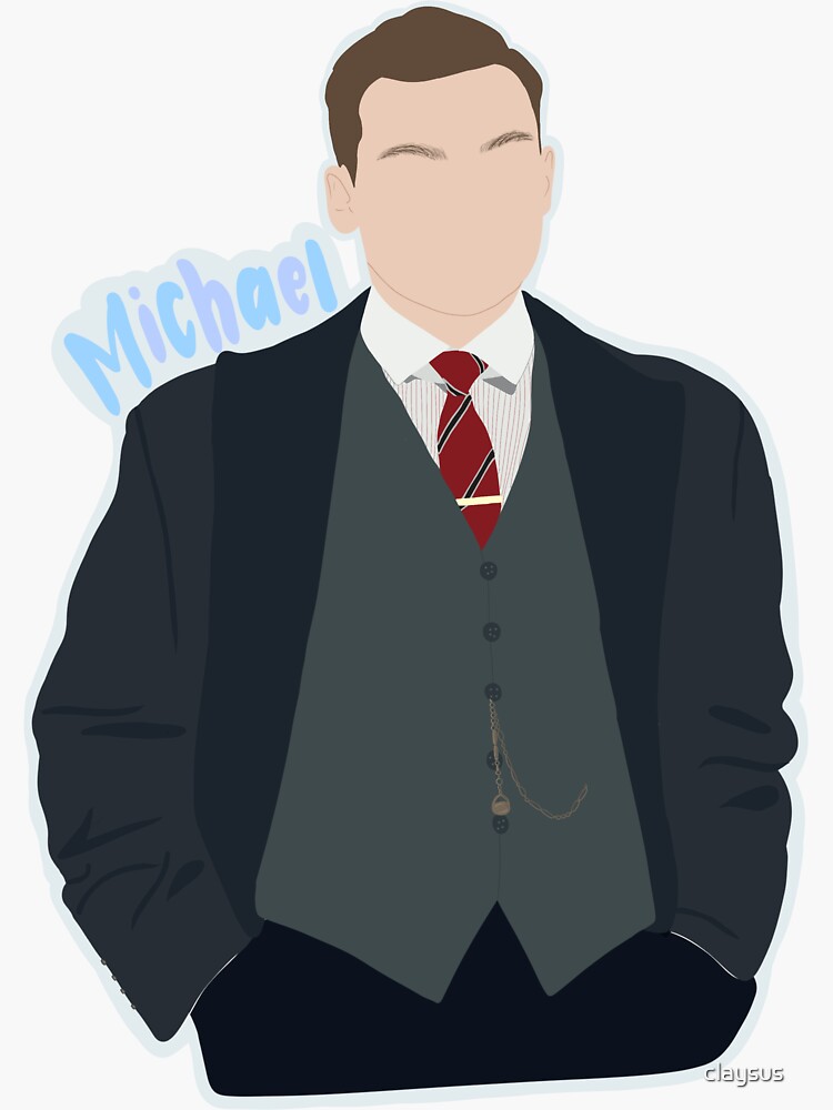 "Michael " Sticker for Sale by claysus | Redbubble